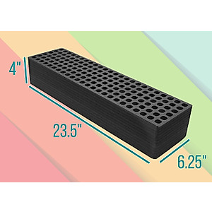 Polar Whale Art Marker Storage Tray Organizer Pen Pencil Brush Storage Design Stand Supply Horizontal Storage Non-Scratch Non-Rattle Washable Compatible with Copic and More Holds 144