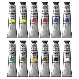 Winsor & Newton Artists' Acrylic Color 12-Tube Set, 20ml
