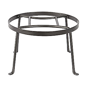 Achla Designs FB-30 Argyle Wrought Iron Plant Stand, 8-inch H, Graphite