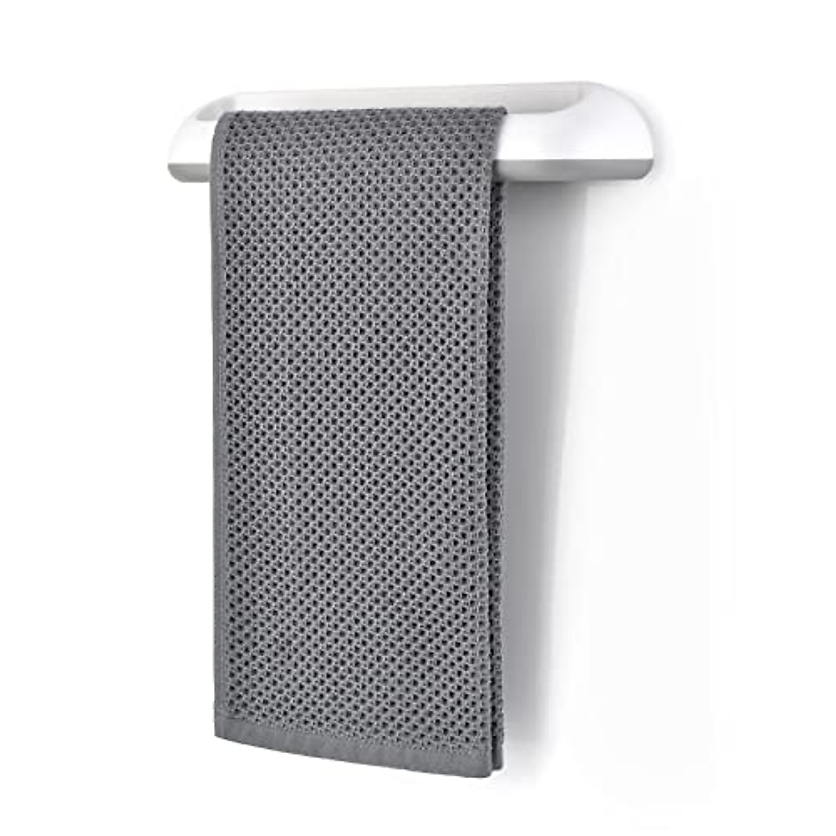 AUSTY Hand Towel Bar Self Adhesive Wall Mounted Bathroom Towel Holder Kitchen Dishcloth Storage Rod, ABS Material, 28cm