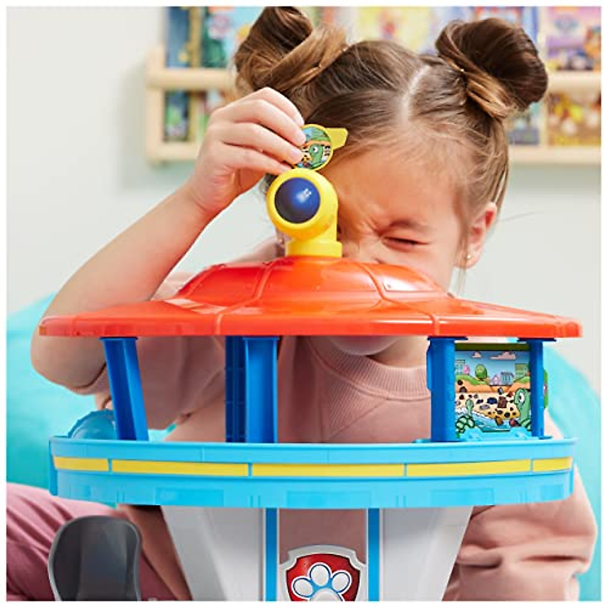 PAW Patrol Lookout Tower Playset with Toy Car Launcher, 2 Chase Action Figures, Chase’s Police Cruiser and Accessories, Kids Toys for Ages 3 and up