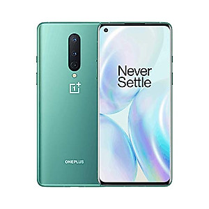 OnePlus 8 Glacial Green,​ 5G Unlocked Android Smartphone U.S Version, 8GB RAM+128GB Storage, 90Hz Fluid Display,Triple Camera, with Alexa Built-in,