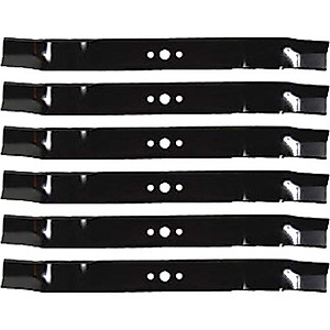 (6 Pack) Premium Medium Lift Replacement XHT Lawn Mower Blade Fits Husqvarna 141443 | 21.75" x 2.25" / 0.625" Hole