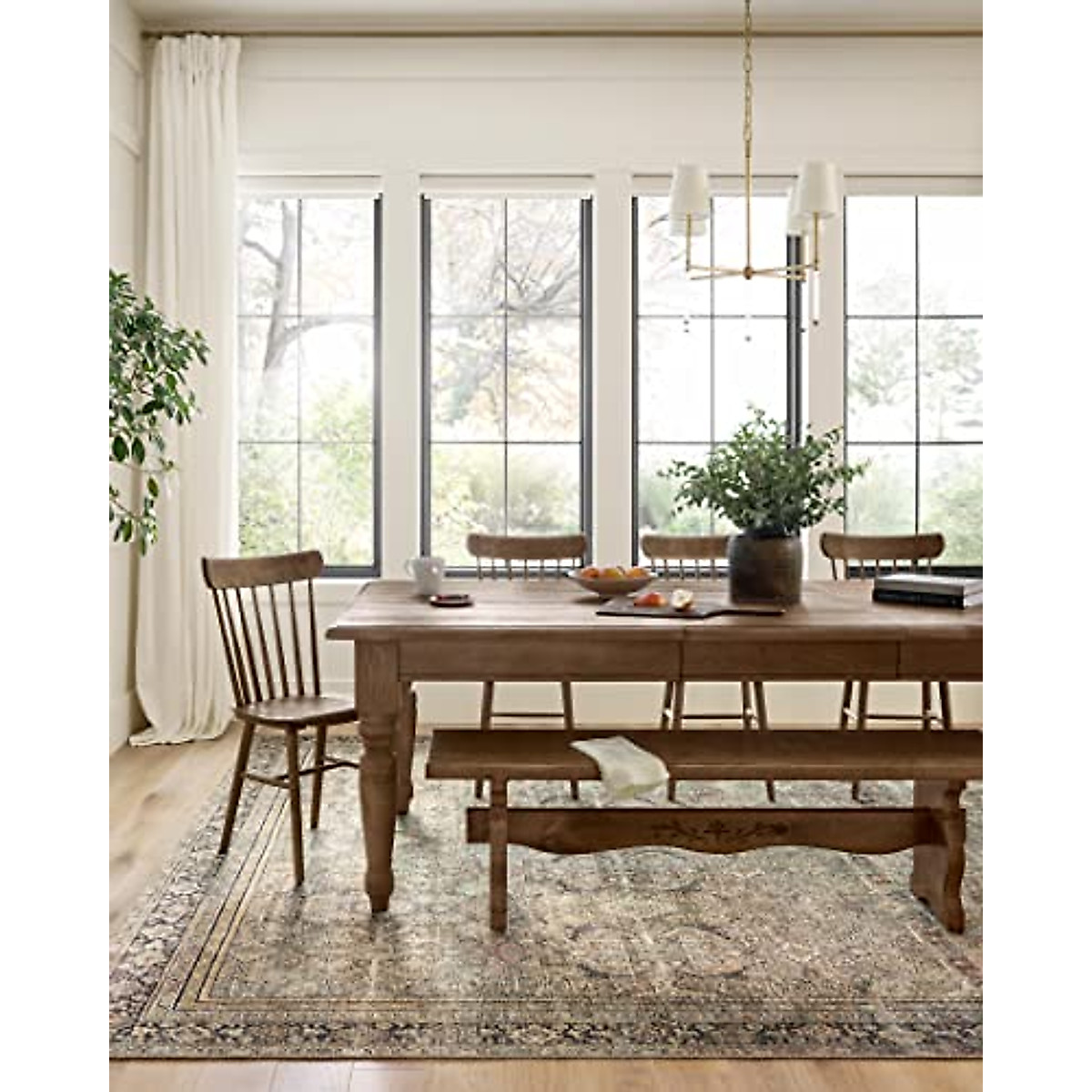 Loloi II Layla Collection LAY-03 Olive/Charcoal, Traditional 9'-6" x 14' Area Rug