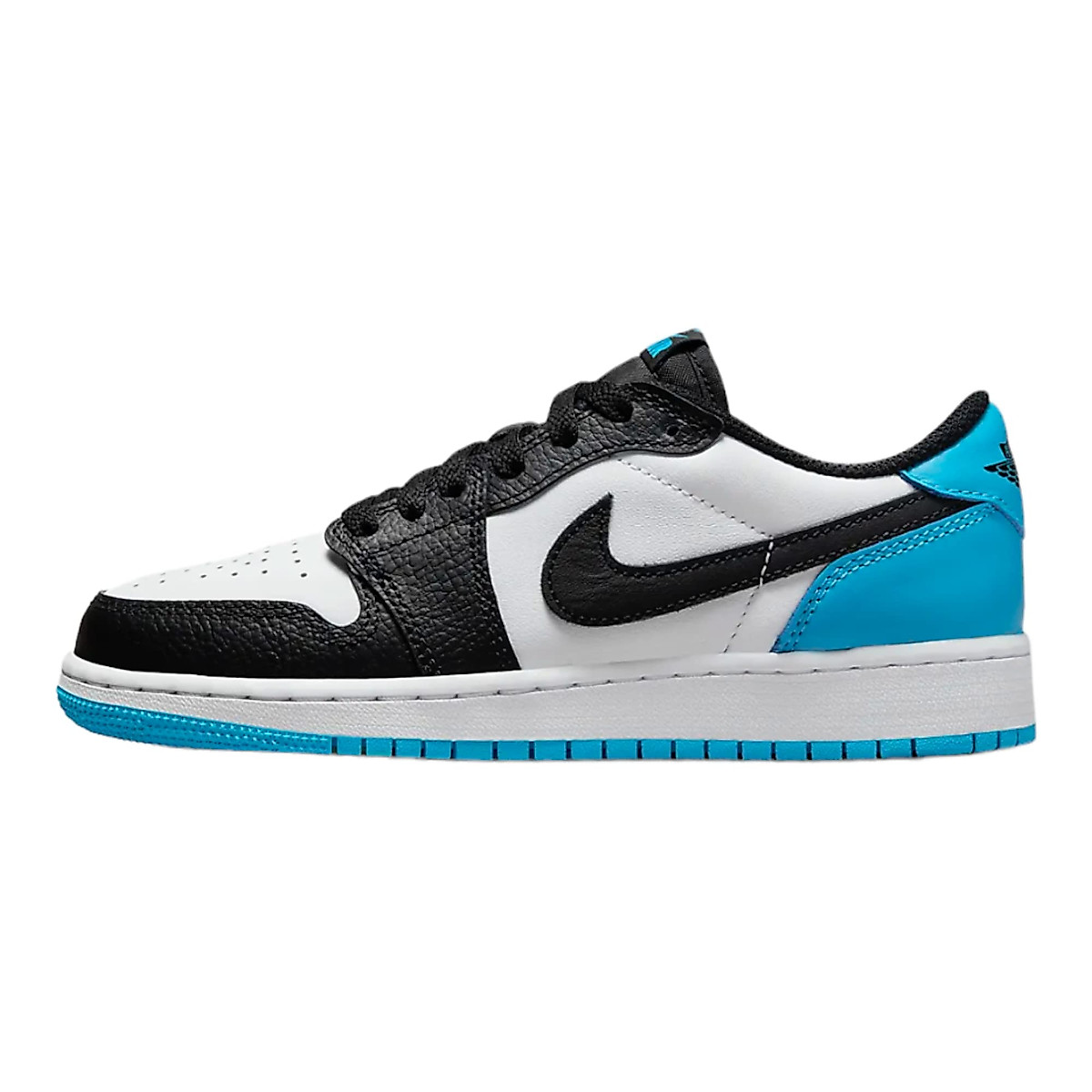 Jordan 1 Low OG Grade Schoo White/DK Powder Blue-Black CZ0858-104 7Y