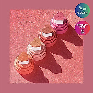 Kaja Blush - Cheeky Stamp | 7 Shades, Buildable & Blendable Shade with Heart-shaped Applicator, Sunkissed Finish, 07 Spicy, 0.17 Oz