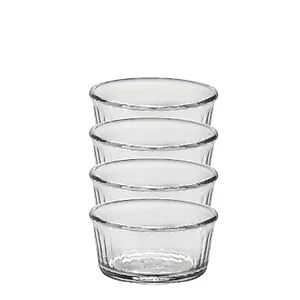 Duralex Made In France 4-Ounce Glass Ramekin, Set of 4