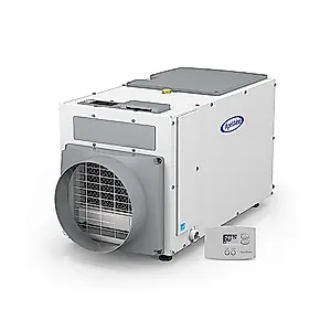 AprilAire E100 Pro 100-Pint Whole-House Dehumidifier + Model 76 Wall Mount Dehumidifier Control, Commercial-Grade Whole-Home Dehumidifier for Basement, Crawlspace, or Whole House up to 5,500 sq. ft.