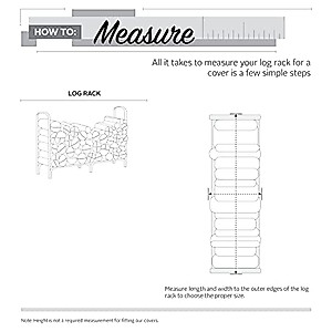 Classic Accessories Veranda Water-Resistant 8 Foot Log Rack Cover, Patio Furniture Covers