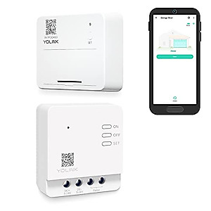 Garage Door Kit, YoLink 1/4 Mile World's Longest Range Garage Door Sensor and Controller Compatible with Alexa IFTTT, Garage Door Opener App Remote Control Open Close Notification, YoLink Hub Required