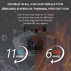 40 Oz Insulated Tumbler with Handle and Straw,Western Knight Horse Stainless Steel Vacuum Insulated Travel Mug,Leak-proof Water Bottle Iced Coffee Cup,Watercolor Stripe Tree