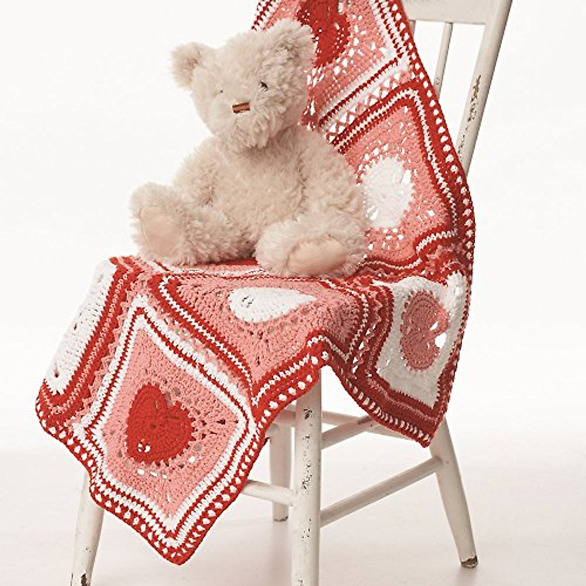 Lily 10201818705 Sugar 'N Cream Super Size Solid Yarn, 4oz, Gauge 4 Medium, 100% Cotton - Red - Machine Wash & Dry,Big Ball