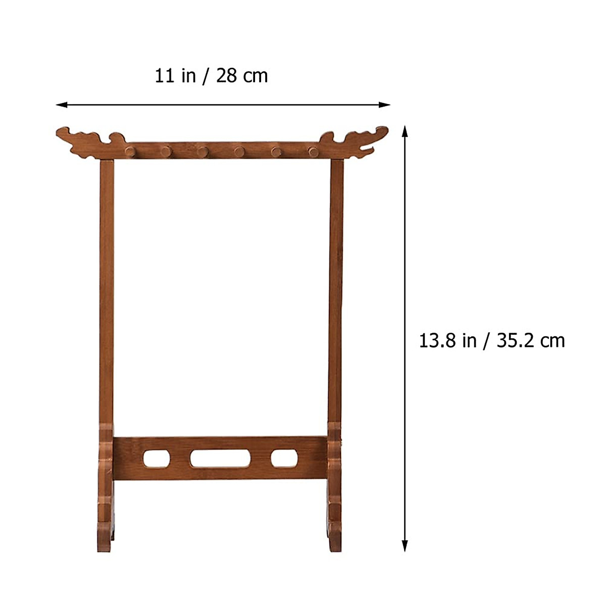 Cabilock 1 pcs Vintage Simple Bamboo Brush Hanging Pen Holder Creative Pen Rest for Students (Dragon Bamboo Brush Hanging)