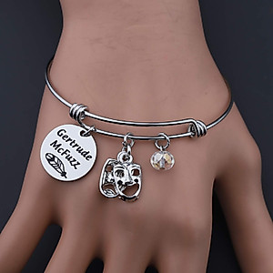 Lywjyb Birdgot Seussical the Musical Inspired Bracelet Gertrude McFuzz Gift Wickersham Monkey Gift Horton Elephant Gift Opening Night Gift Musical Theatre Jewelry (Gertrude McFuzz bg)