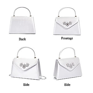 ZWI-player Women's Evening Purse Handbag Clutch Purse Bag with Crystal drill for Dance Wedding Party,Cocktail Prom Handbags
