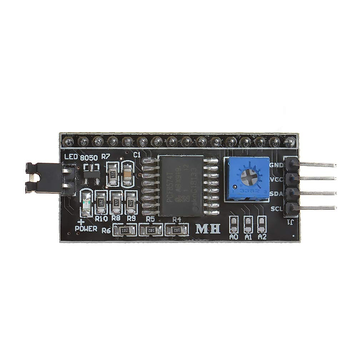 Anmbest 5PCS IIC I2C Serial Interface Board LCD1602 LCD2004 Blue Backlight LCD Display Adapter Plate PCF8574 Expansion Board for Arduino UNO R3 MEGA DIY Kit