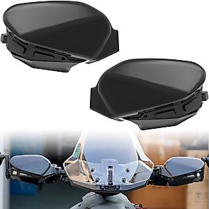 SAUTVS Black Handguards Protector Wind Deflector for Can Am Ryker, Plastic Hand Guards Air Deflector Kit for Can-Am Ryker 600 900 Sport Rally Edition All Models Accessories (2PCS, Replace #219400894)