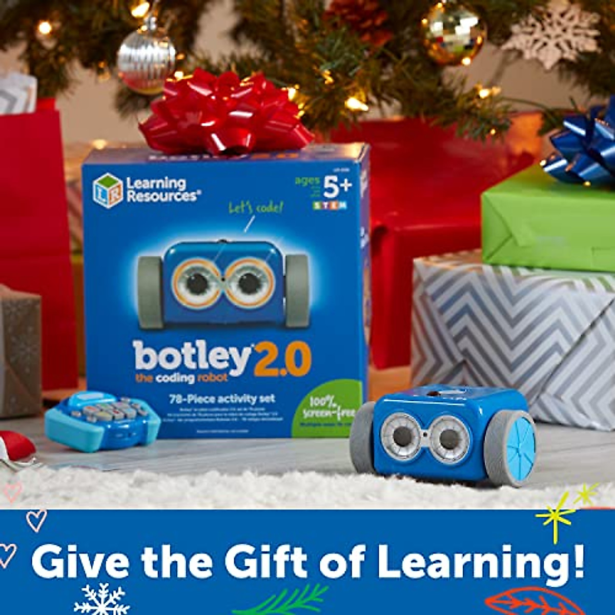 Learning Resources Botley The Coding Robot 2.0 Activity Set - 78 Pieces, Ages 5+, Coding Robot for Kids, STEM Toys for Kids, Early Programming and Coding Games for Kids, for Kids