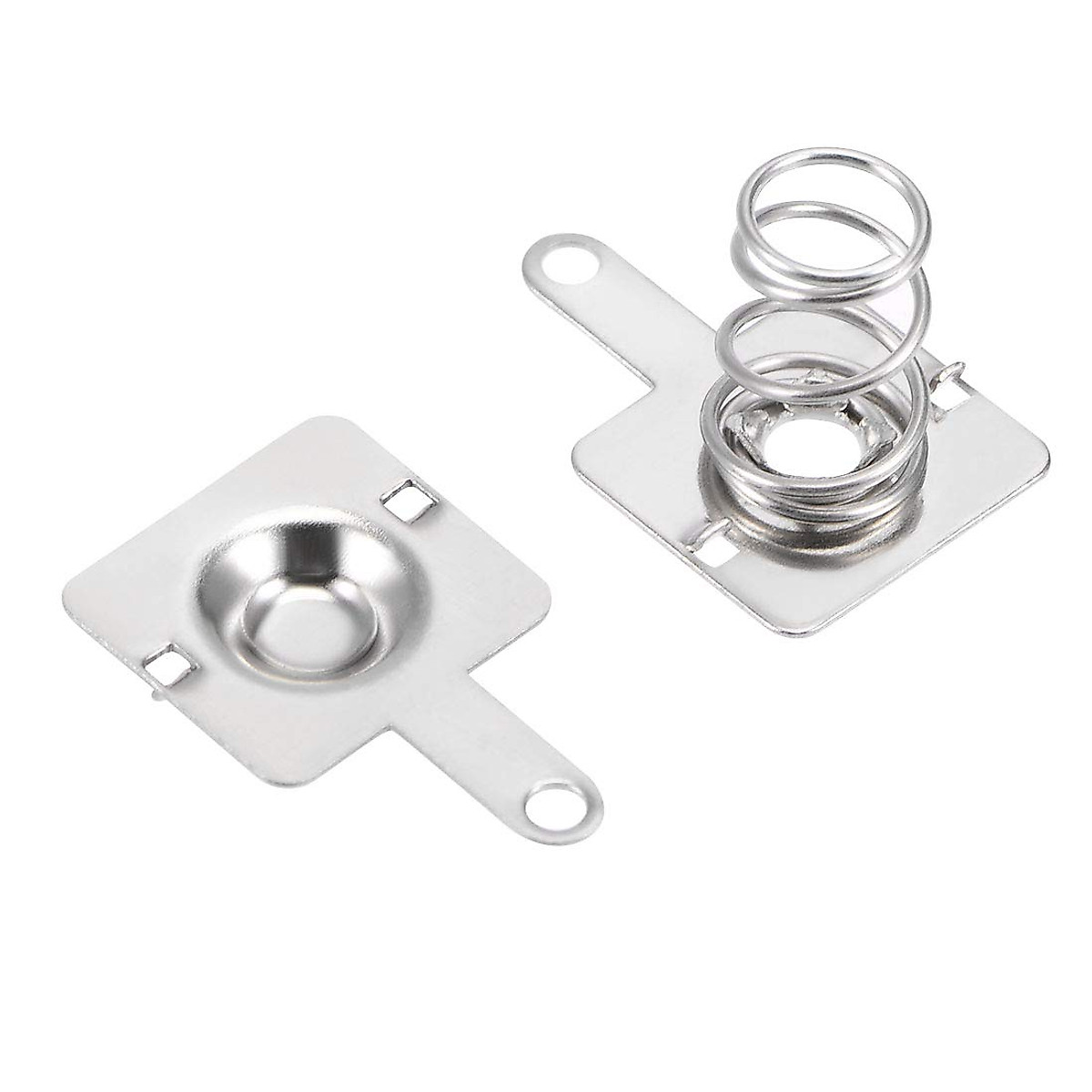 uxcell 20 Pairs AAA Battery Positive Negative Conversion Spring Contact Nickeling Plate 10mmx9mm