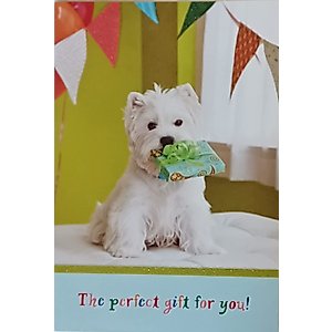 Greeting Card A Year Full of God's Goodness And Daily Blessings To Enjoy Religious Christian Happy Birthday with West Highland White Terrier Westie Dog