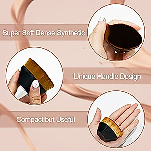 Petal-Shaped Foundation Brush, GODR7OY Foundation Makeup Brush, Suitable for Mixed Liquid, Cream or Flawless Powder Cosmetics, Multifunctional Makeup