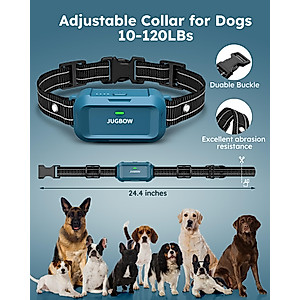 Jugbow Dog Shock Collar - 4200FT Dog Training Collar with Remote, IPX7 Waterproof Electric Collar with 4 Training Modes, Security Lock, Rechargeable e-Collar for All Breeds, Sizes