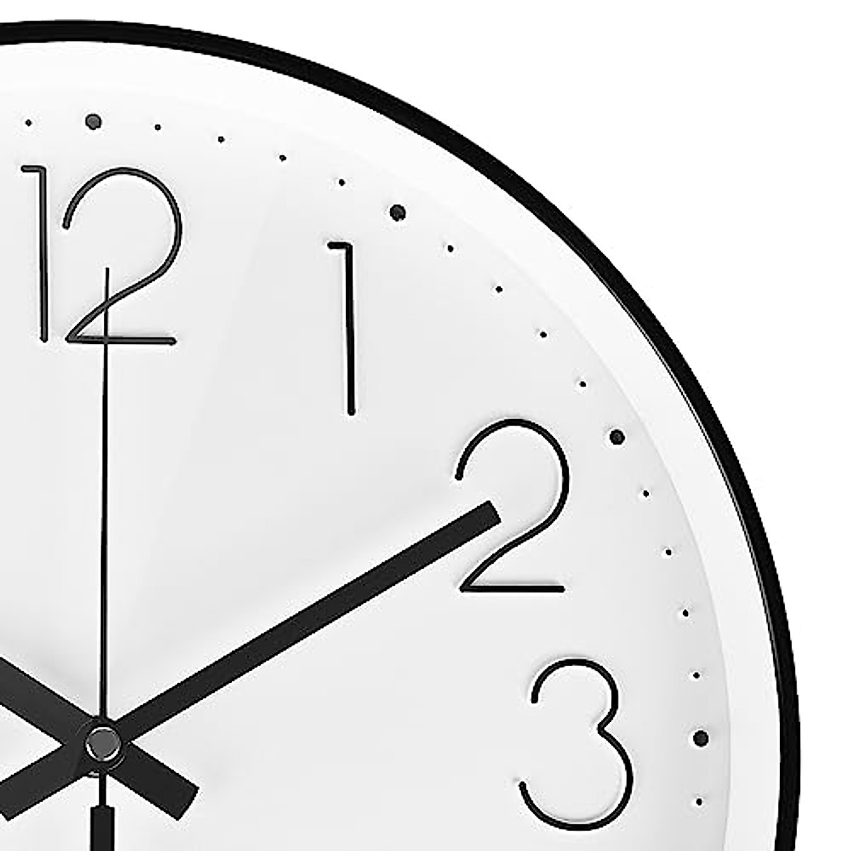 Yoiolclc Wall Clock Silent Non-Ticking Modern Round Wall Clocks Battery Operated for Kitchen, School, Office (10 Inch, Black)