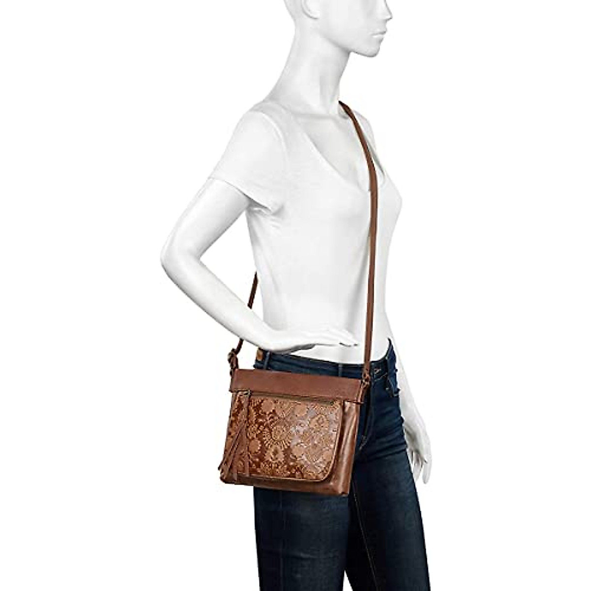 The Sak Classic, Tobacco Floral Embossed