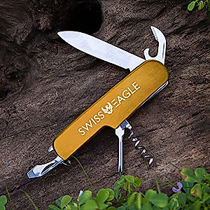 Swiss Eagle Multi-Tool Army Knife - Packs 11 Tools In Your Pocket