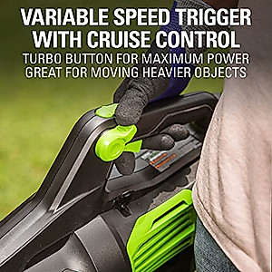 Greenworks Pro 80V (170 MPH / 730 CFM) Brushless Cordless Axial Blower, Tool Only BL80L02