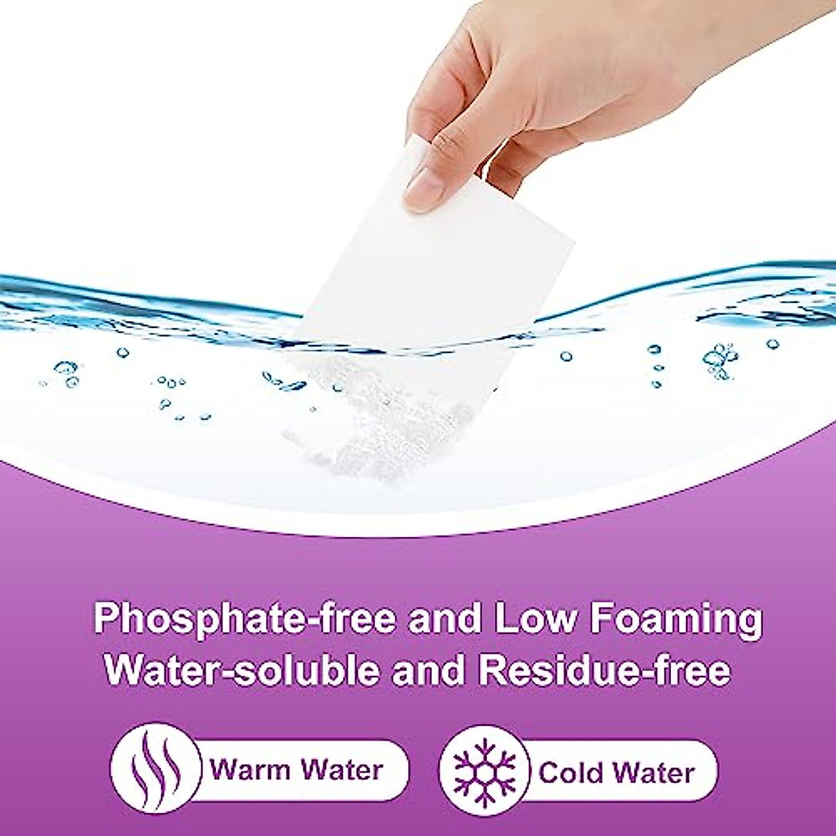 Zimwin Laundry Detergent Sheets, 80 Sheets Lavender Scent Laundry Soap Sheets - Eco-Friendly Hypoallergenic Liquidless Washing Supplies for Dorm Travel Camping - 80 Loads