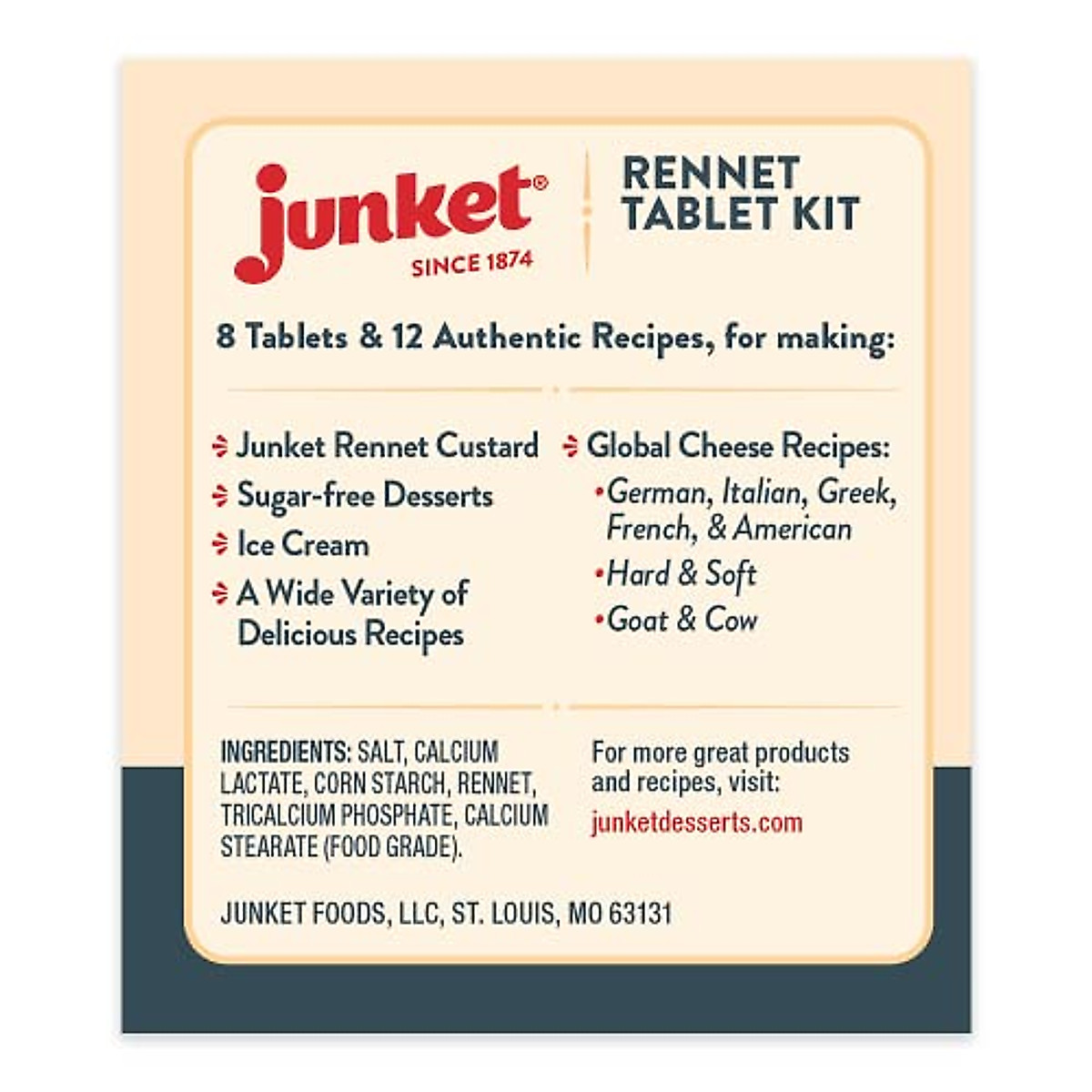 Junket Rennet Tablets, 0.23 Ounce (Pack of 3)
