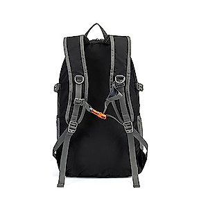 YOTOM Travel Hiking Backpack, 35L Ultralight Packable Travel Camping Hiking Backpack Daypack (Black)