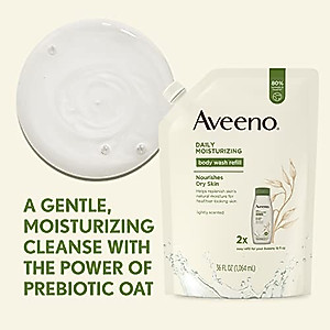 Aveeno Daily Moisturizing Body Wash, Soothing Oat, Refill, 36 Fl. Oz