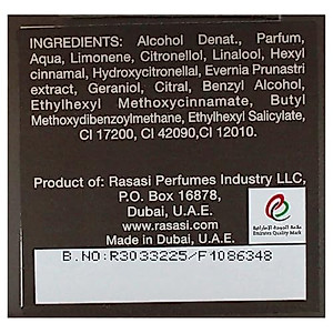 RASASI Fattan Pour Homme for Men Eau de Parfum Spray, 1.7 Ounce