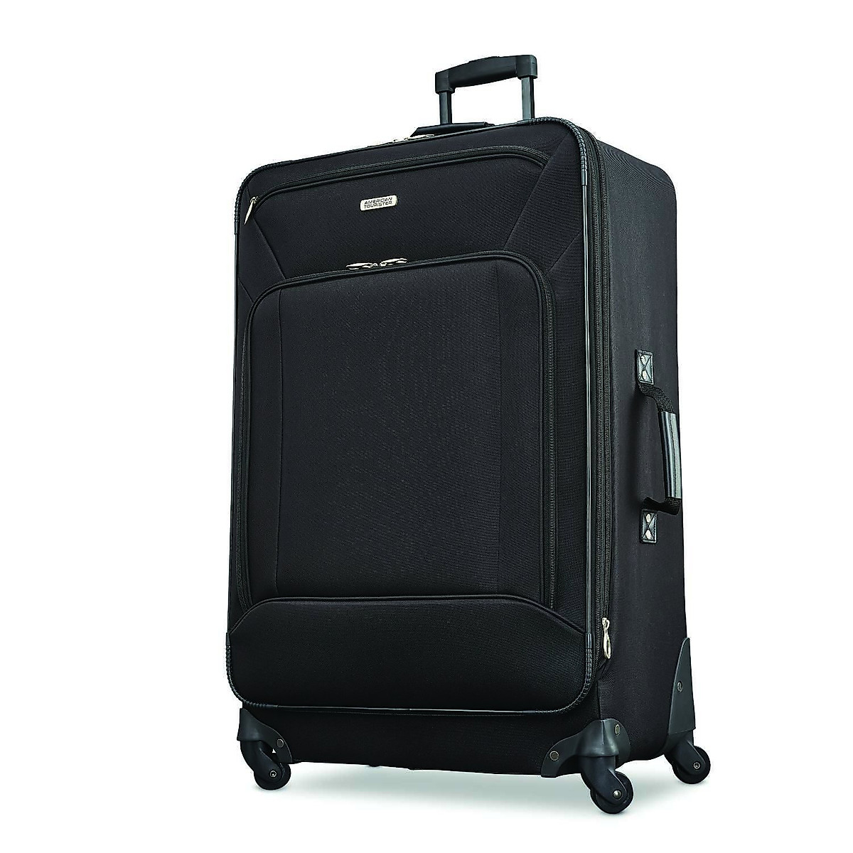 American Tourister Fieldbrook XLT Softside Upright Luggage, Black, 4-Piece Set (BB/DF/21/25)