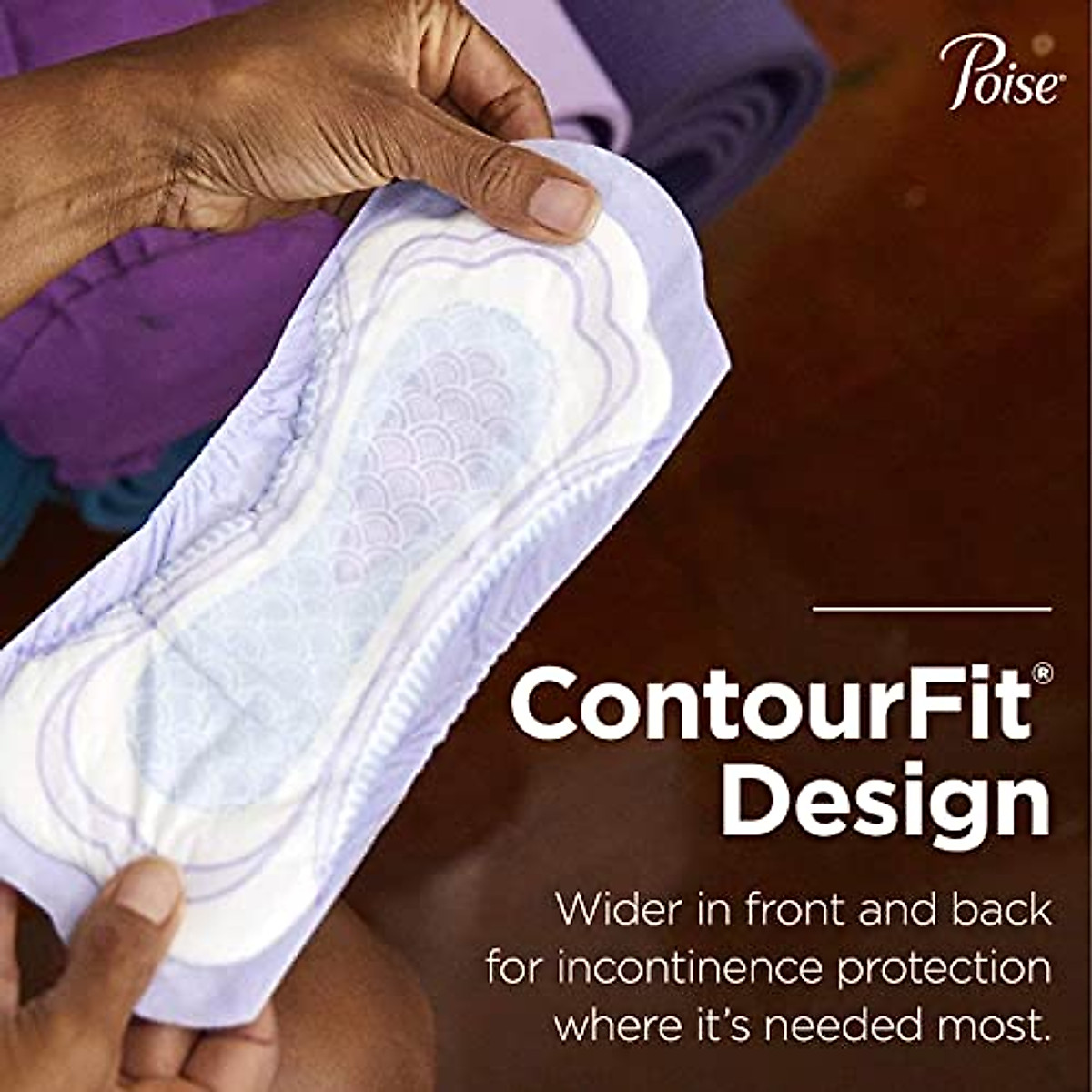 Poise Incontinence Pads for Women, Moderate Absorbency, Regular Length, 132 Count (2 Packs of 66) (Packaging May Vary)