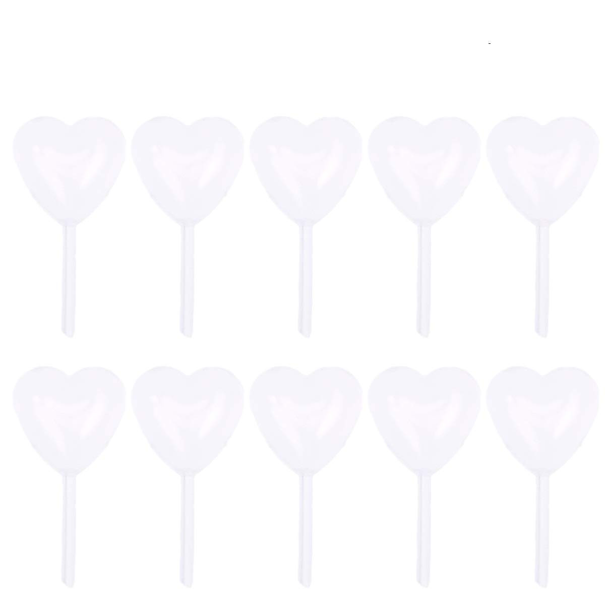 100Pcs Transfer Pipettes Squeeze Transfer Pipettes Injectors for Chocolate Cupcakes Strawberries 4ml (Heart Shape)