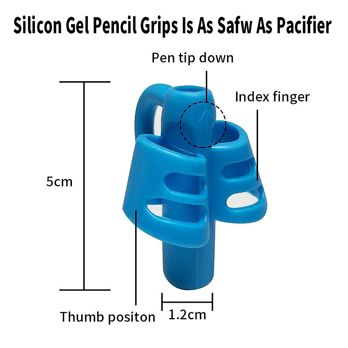 KOABBIT - Pencil Grips/Holder for Kids Handwriting, Toddlers/Preschool 2-4 Year learning to Write, Writing aid Grip for Children's Training Pencils, 3 PACK