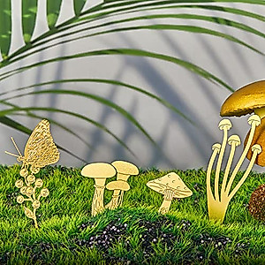 Yookeer 12 Pieces Brass Plant Hanger Metal Plant Decoration Cute Hanging Brass Plant Ornaments for Plant Lovers Gardeners Home Office Room Ornament