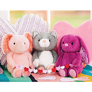 B. toys- B. softies- 12" Plush Cat- Stuffed Animal – Super Soft Kitten – Gray & White – 12” – Washable – Baby, Toddler, Kids – Happyhues – Cloudy Cosmo – 0 Months +