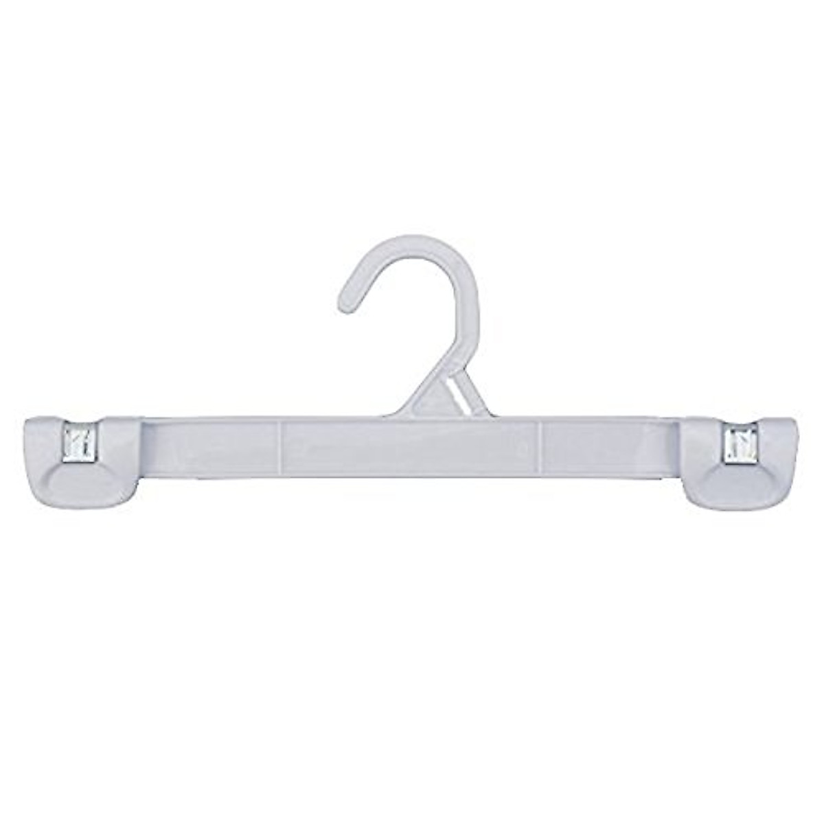 NAHANCO 1681/10W Snap Grip Plastic Hook Skirt/Slack Hanger, 10", White (Pack of 200)