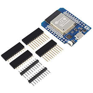 D-FLIFE ESP32 D1 Mini NodeMCU ESP-WROOM-32 WLAN WiFi Bluetooth IoT Development Board 5V Compatible with Arduino (3pcs)