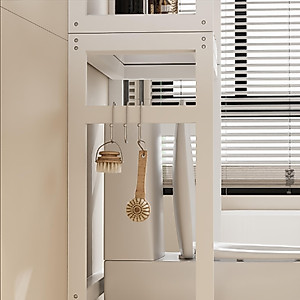 ViolaEcho Bathroom Organizers and Storage - Over The Toilet Storage Cabinet with Durable Shelves | Stable Over The Toilet Storage Cabinet for Efficient Bathroom Organizers and Storage Solutions