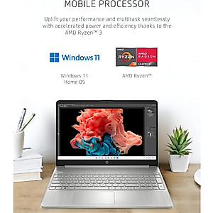hp Pavilion 15.6"" HD Laptop, AMD Ryzen 3 5300U Processor (Beats i7-1065G7), 20GB RAM, 1TB SSD, SD Card Reader, Long Battery Life, Numeric Keypad, Bluetooth, Type-C, Win11,JVQ mp, Silver