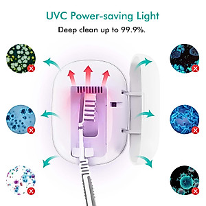 MIKICARE Mini Toothbrush Cover T3 – 3 in 1 Function with Magnetic Sticker, Personal Toothbrush Case for Household & Travel (White)