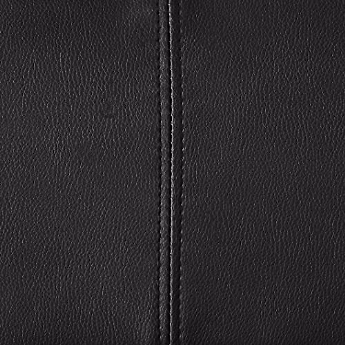 CangLong Chair PU Faux Leather Seat Vintage Arm Chair with Metal Legs Classic Swivel Living Room Chairs for Study Room Bedroom Set of 1, Black