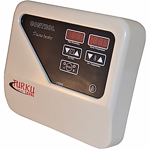 TURKU TU90WD-OD - Residential 9KW Wet & Dry 240V Sauna Stove External CON5 Digital Controller