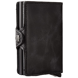 SECRID - Secrid Twin Vintage Black Leather With Black Card Protector Wallet