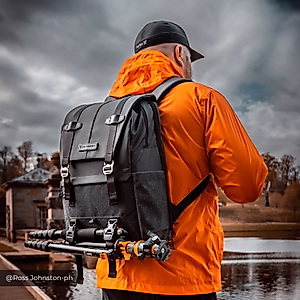 K&F Concept Camera Backpack, Camera Bags for Photographers Dslr Cameras Compatible for Canon Nikon Sony DJI Mavic Drone, 20L Large Capacity Bag Cover 15.6 Inch Laptop Camera Cases with Raincover